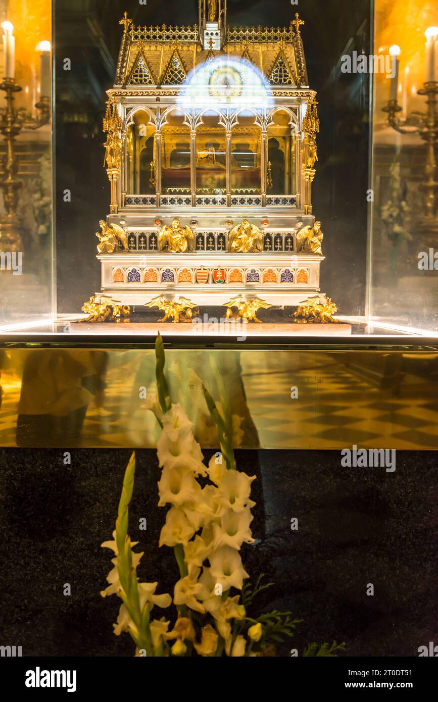 The Holy Right Hand of Stephen I, King of Hungary, the king's naturally ...