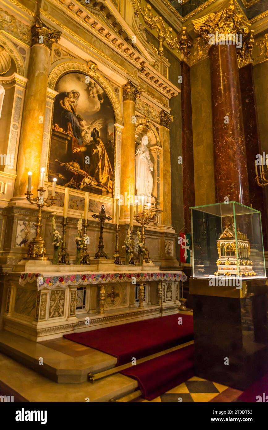 The Holy Right Hand of Stephen I, King of Hungary, the king's naturally ...