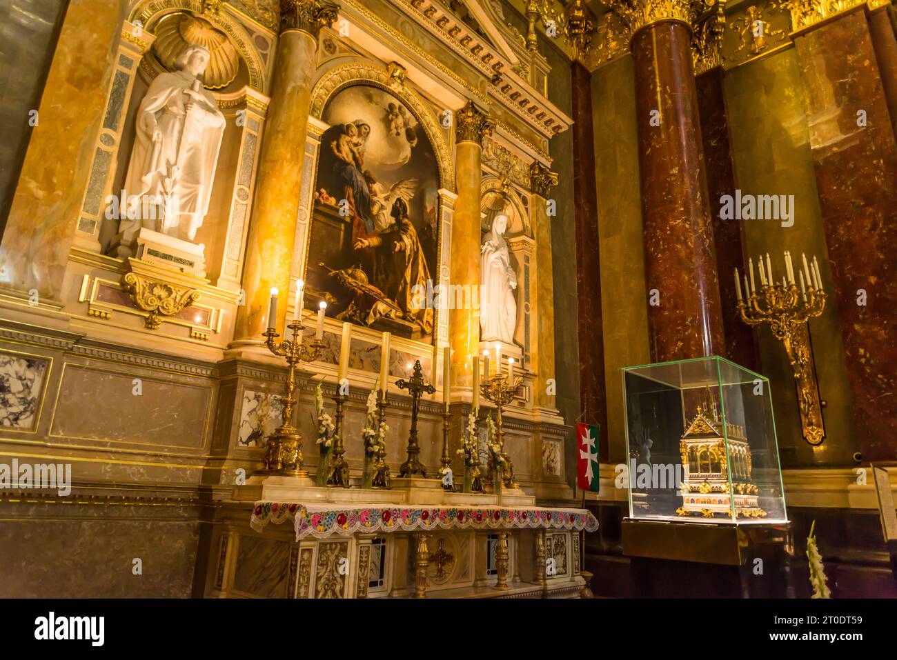 The Holy Right Hand of Stephen I, King of Hungary, the king's naturally ...