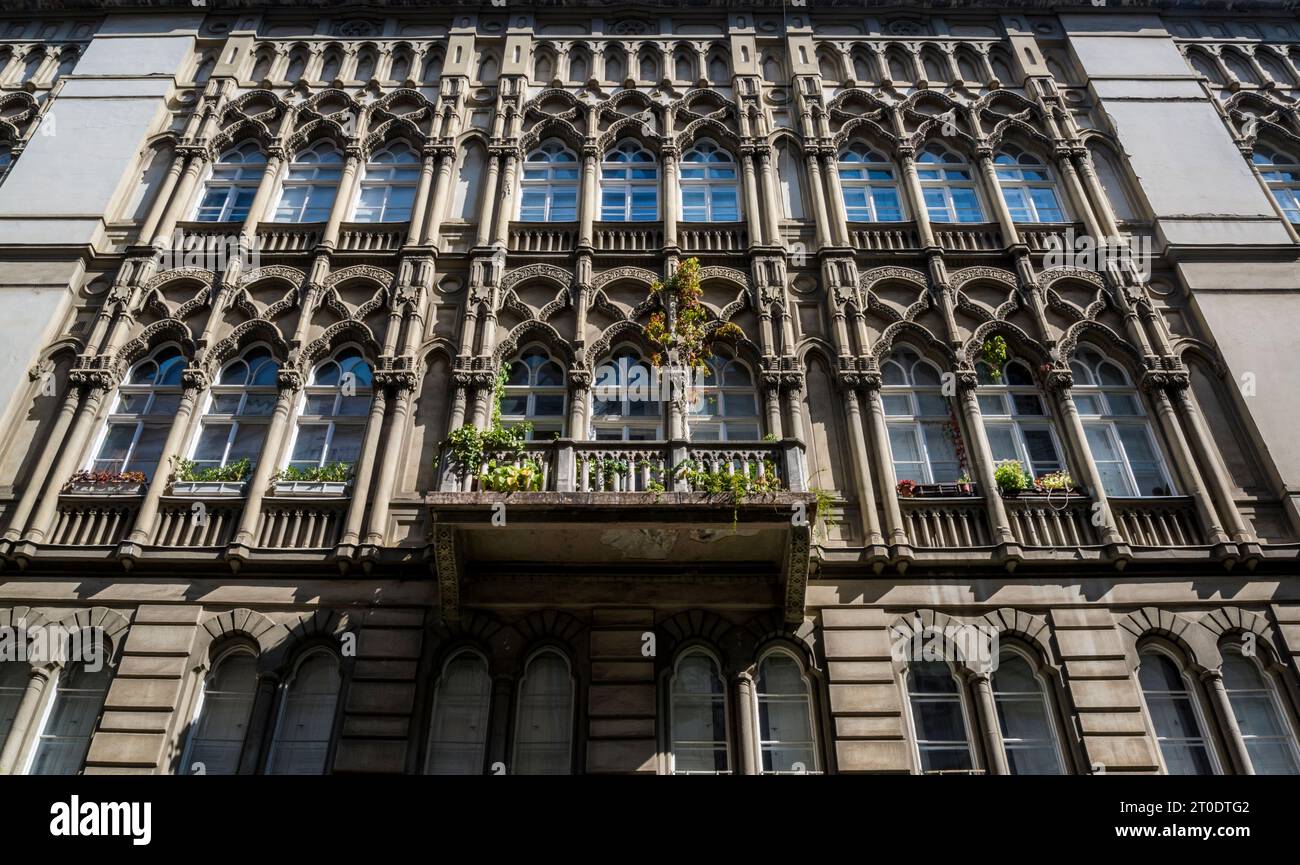 Neo-Gothic architecture at St Stephen's Square, Budapest, Hungary Stock ...