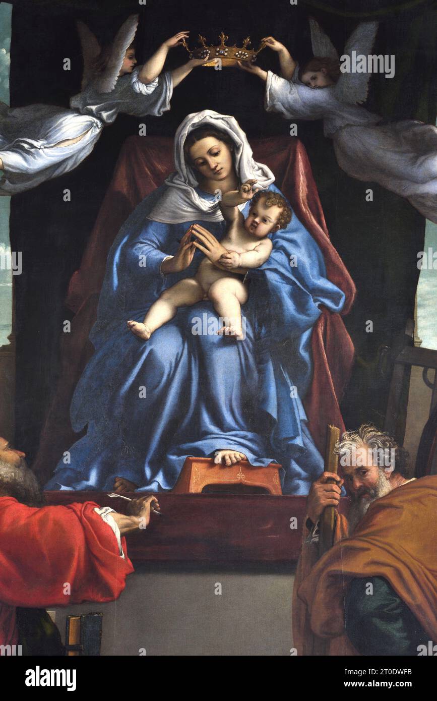 Ancona (Italy, Marche), Podesti Civic Art Gallery. Lorenzo Lotto ...