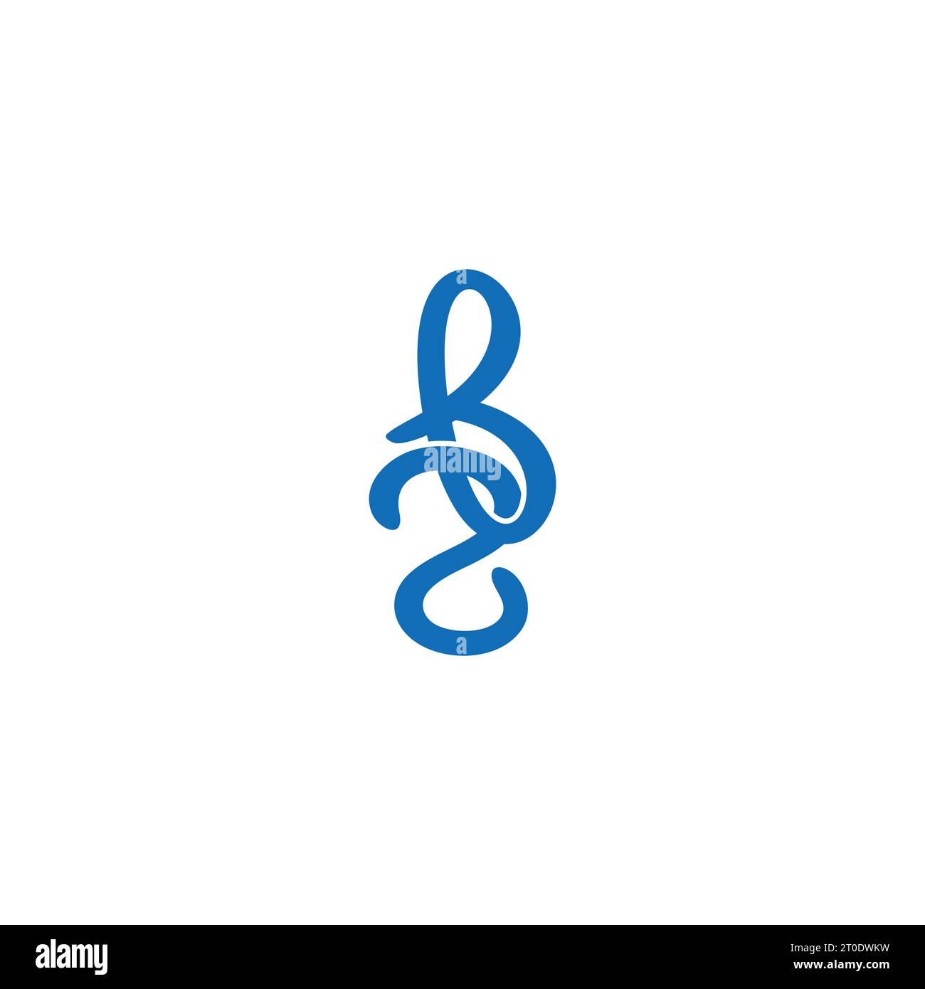 letter b2 curve line simple logo vector Stock Vector Image & Art - Alamy