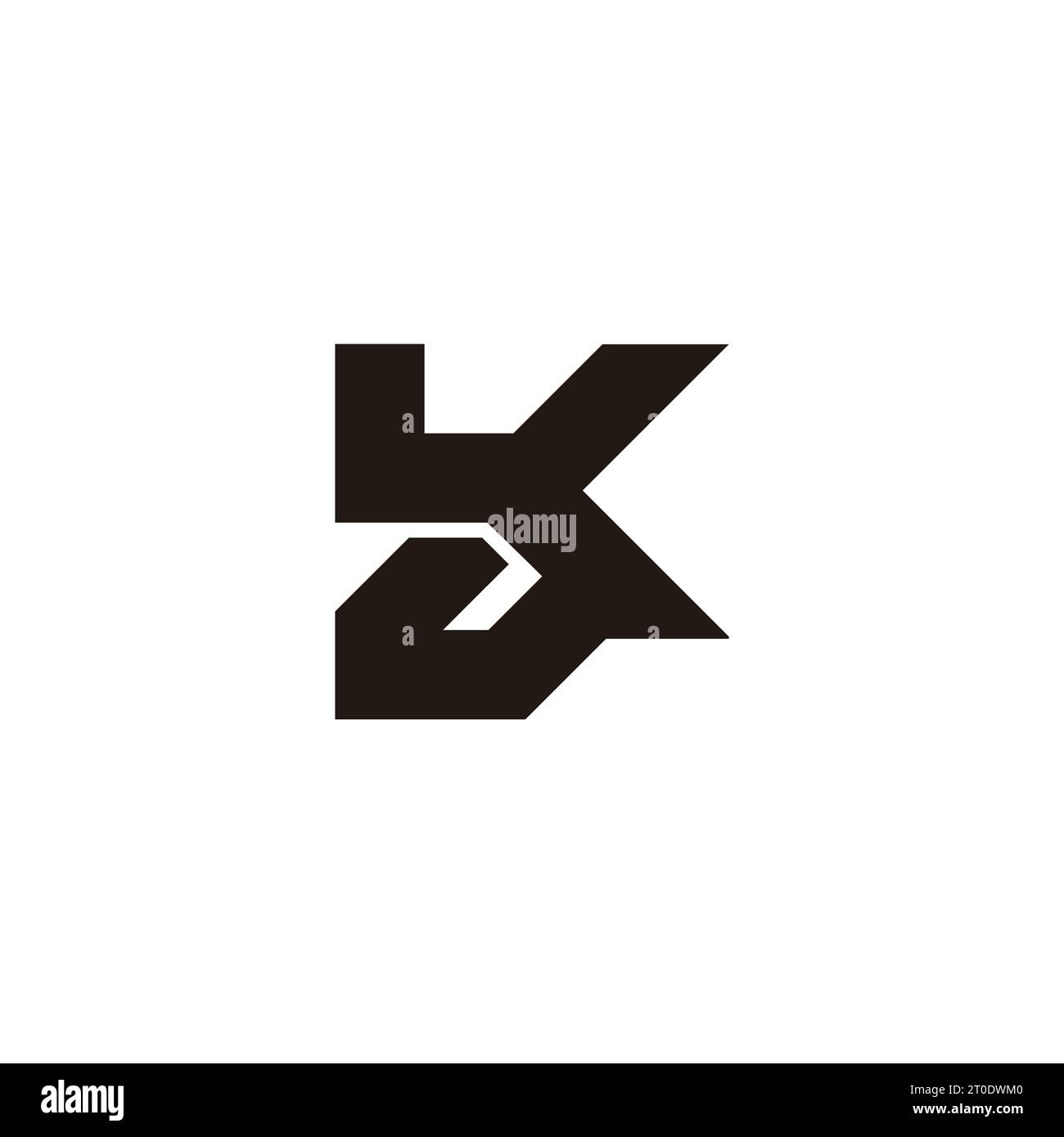 letter bk geometric simple line logo vector Stock Vector Image & Art ...