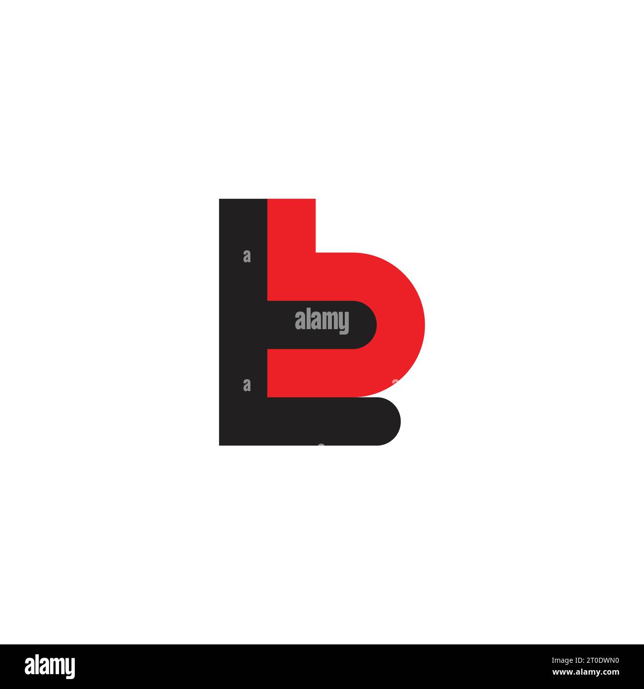 letter tb simple colorful geometric logo vector Stock Vector Image ...