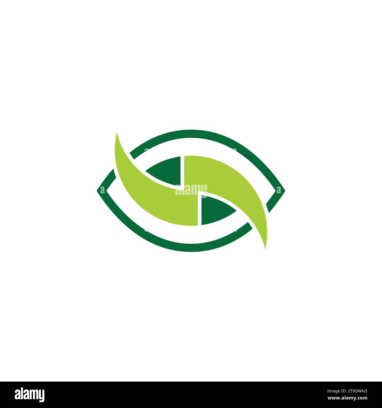 leaf herbal eye supplement symbol logo vector Stock Vector Image & Art ...