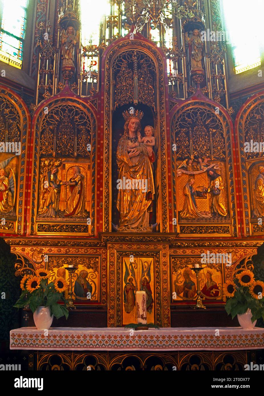 Amsterdam Holland St Francis Xavier Church Statue Of Madonna Della ...