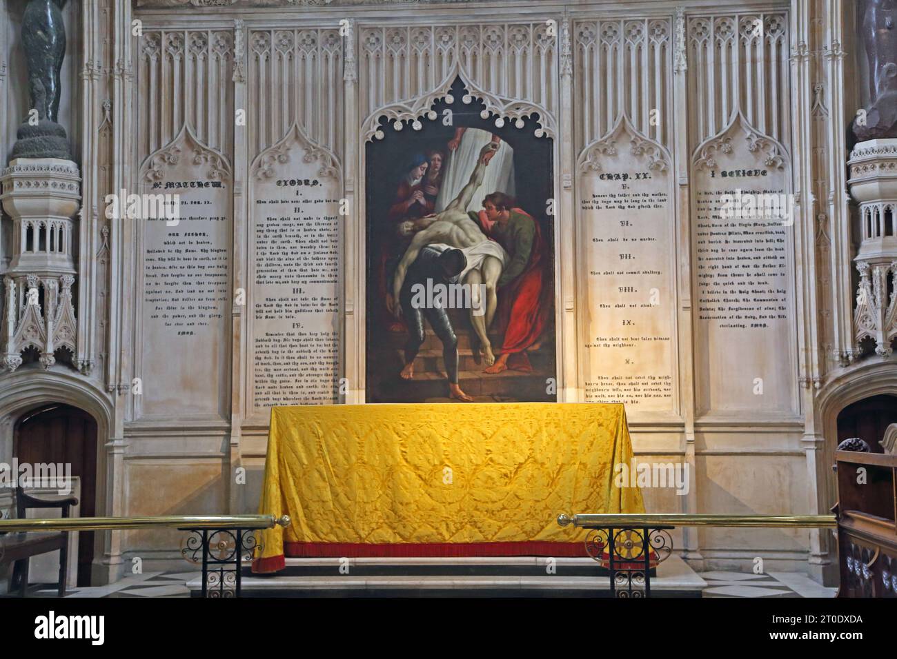 St Luke's Church Reredos Painting behind the Altar Depicts the ...