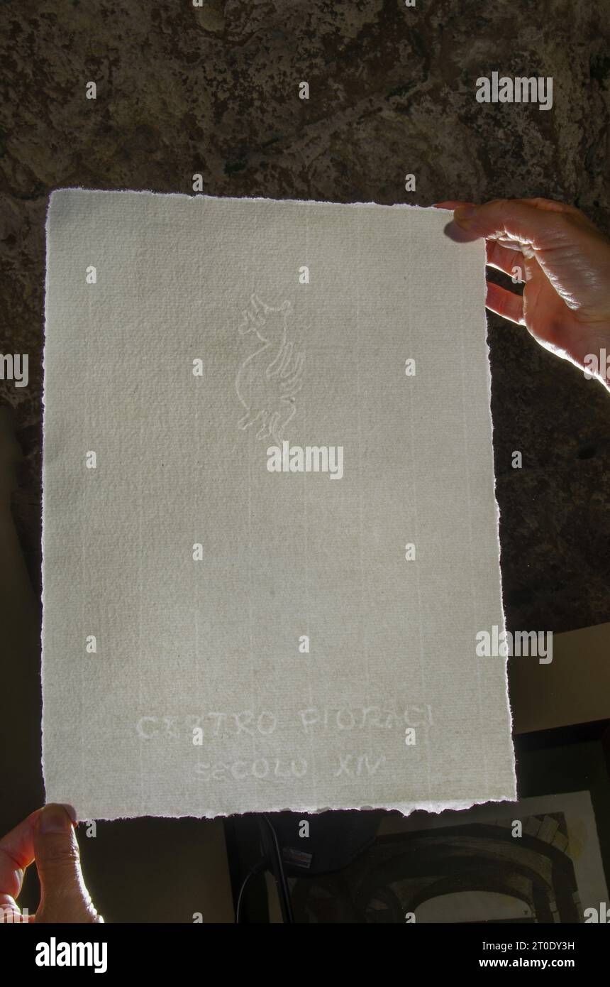 Pioraco (Italy, Marche - Macerata province), Paper and Watermark Museum ...