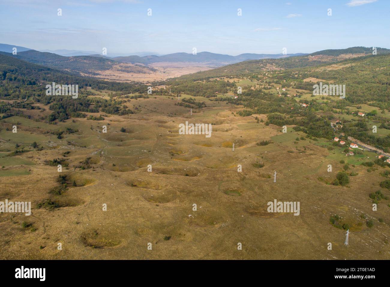 Kapljuh, Bosnia And Herzegovina. 06th Oct, 2023. Aerial view of ...