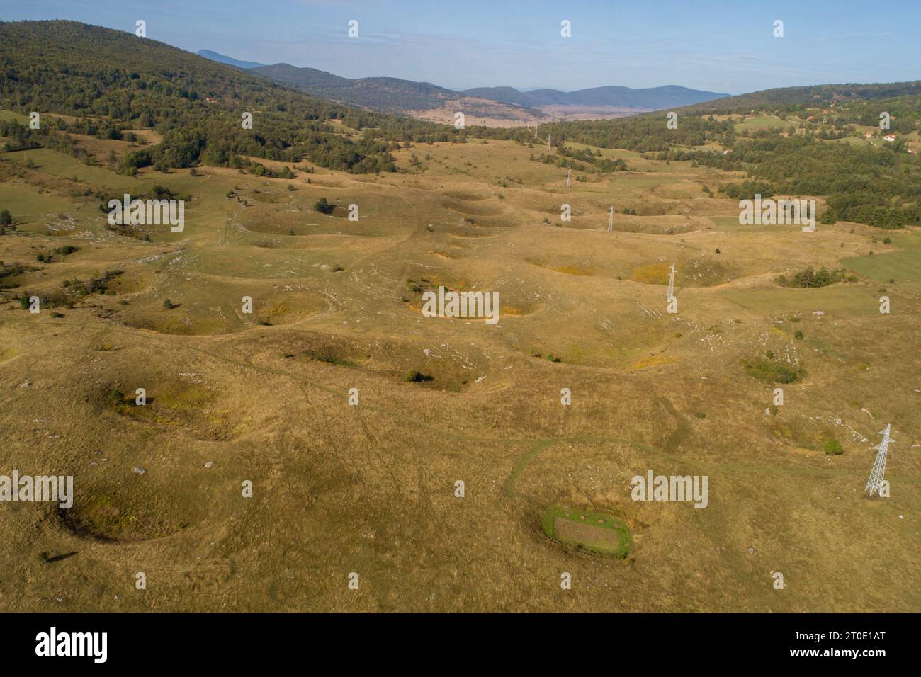 Kapljuh, Bosnia And Herzegovina. 06th Oct, 2023. Aerial view of ...