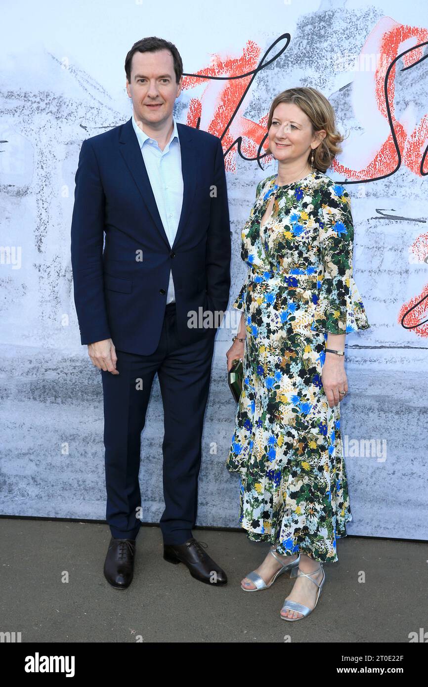George Osborne and Frances Osborne attend The Serpentine Summer Party ...