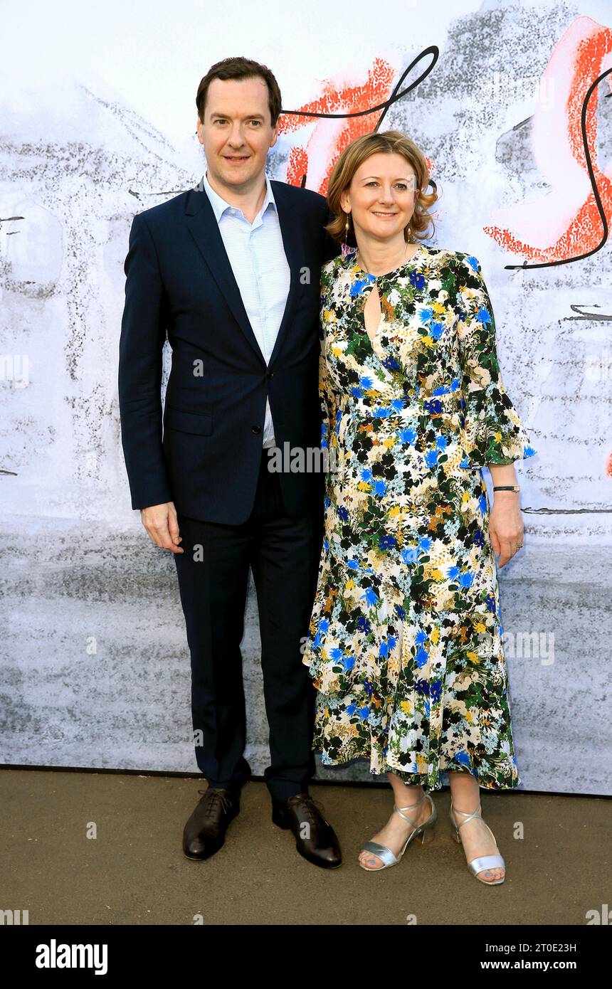 George Osborne and Frances Osborne attend The Serpentine Summer Party ...