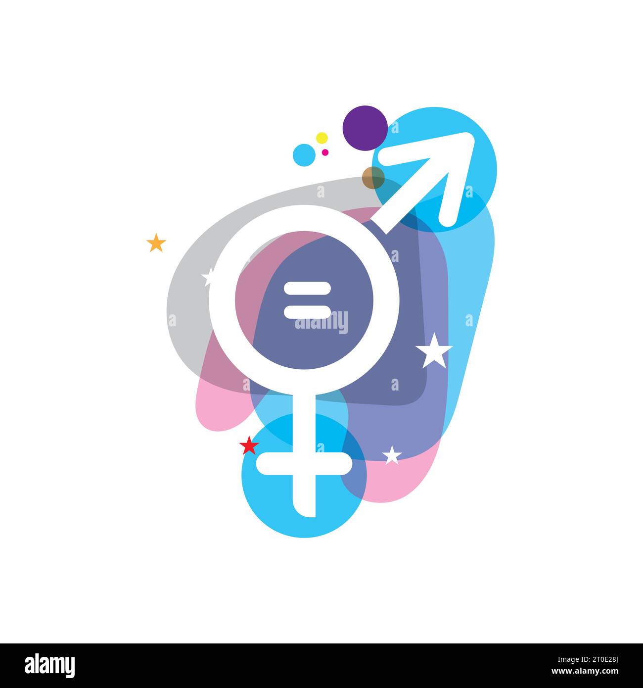 Gender equality symbol icon vector illustration design Stock Photo - Alamy