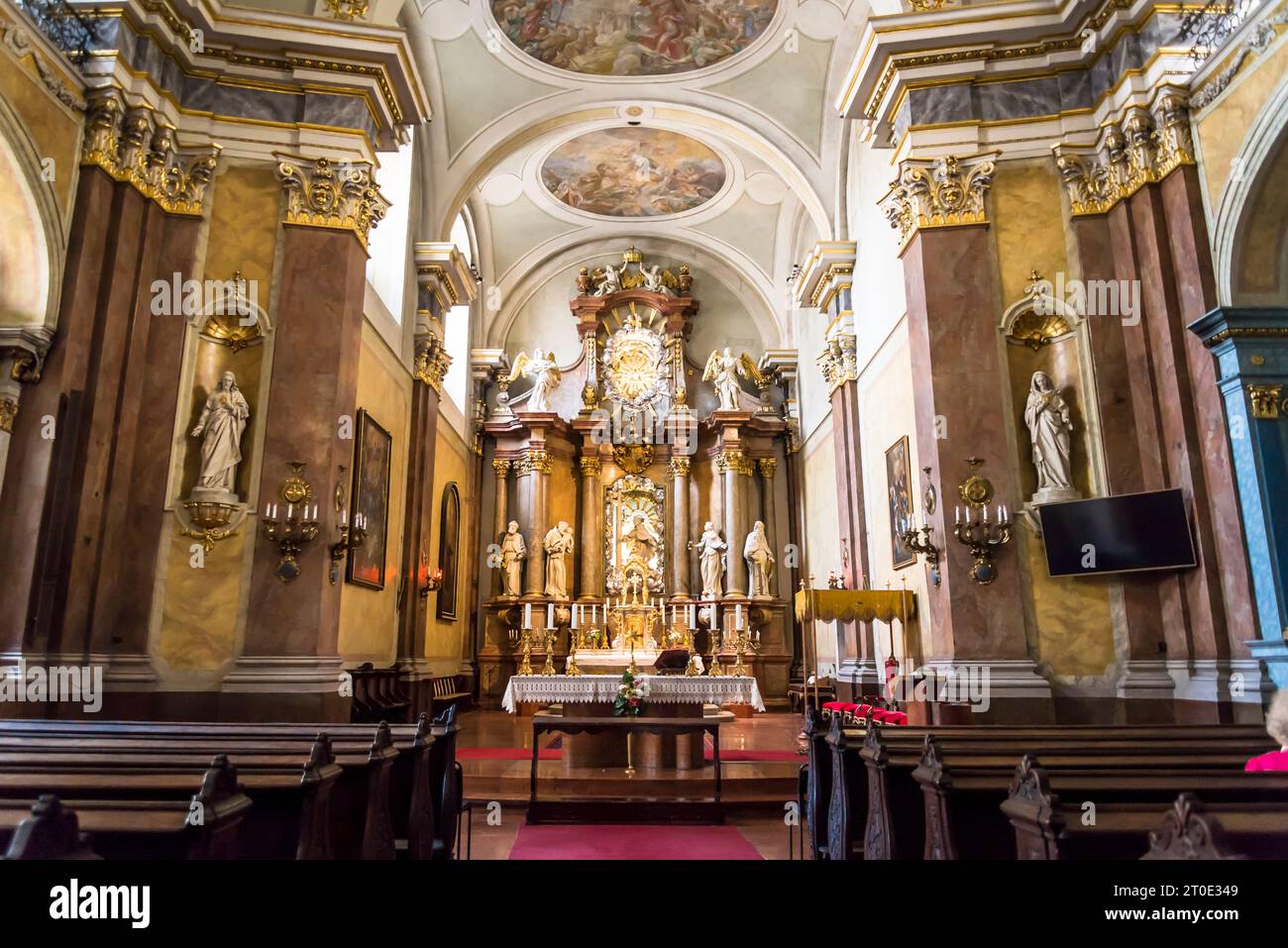 Inner-City Church of the Franciscans, a Baroque Roman Catholic Church ...