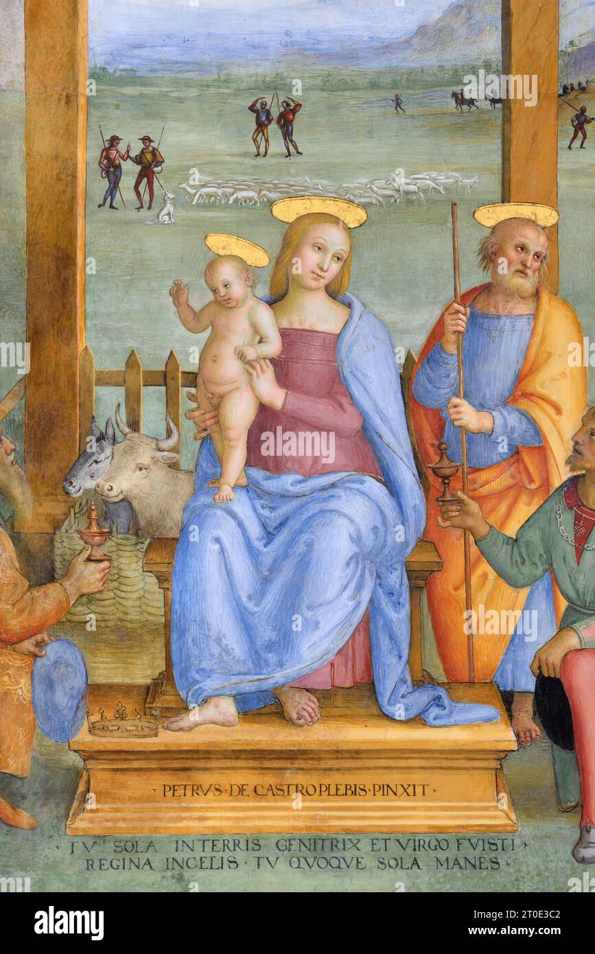 Trevi (Italy, Umbria, province of Perugia), Sanctuary of the Madonna delle Lacrime, Chapel of ...