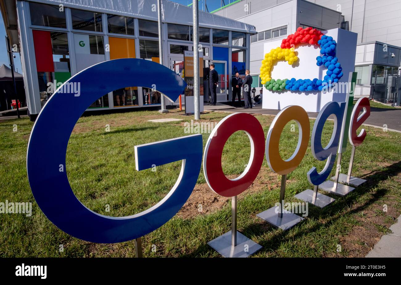 Google's first own datacenter in Germany is pictured during its inauguration in Hanau near ...