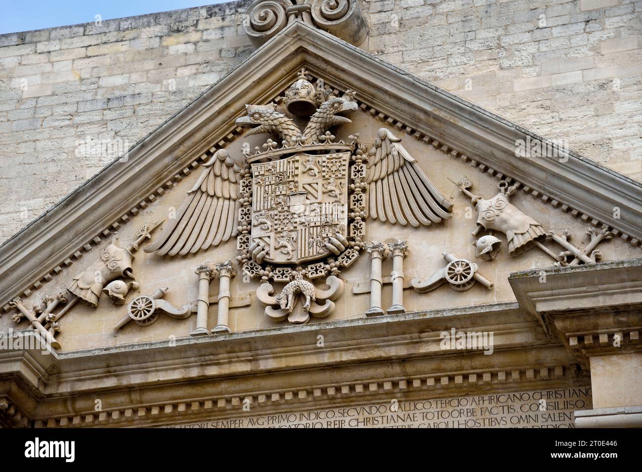 Lecce (Italy, Puglia, province of Lecce) Porta Napoli, the imperial ...