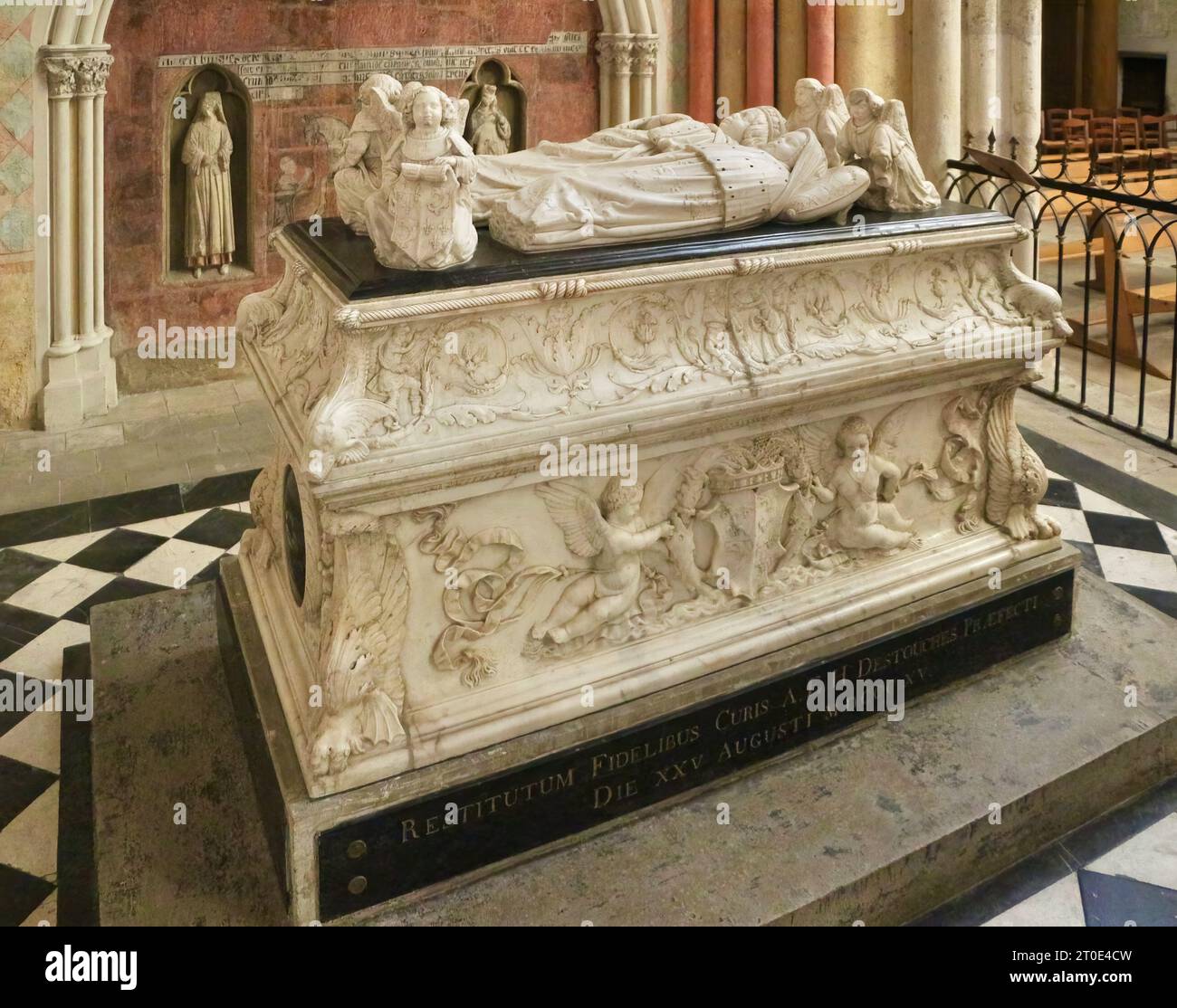 The tomb of the children of Charles VIII and Anne of Brittany who died ...