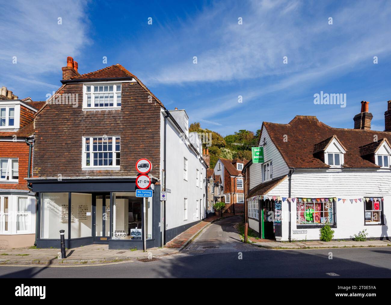 Historic local style buildings in South Street and Chapel Hill in Lewes ...