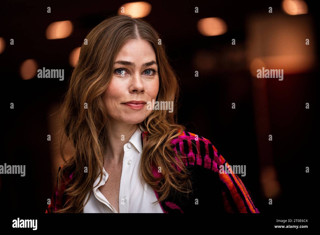 Birgitte Hjort Soerensen at a press conference for the Danish thriller ...