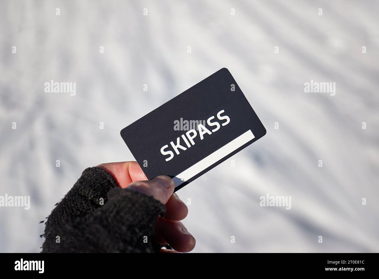 Ski pass in winter mountains Stock Photo - Alamy
