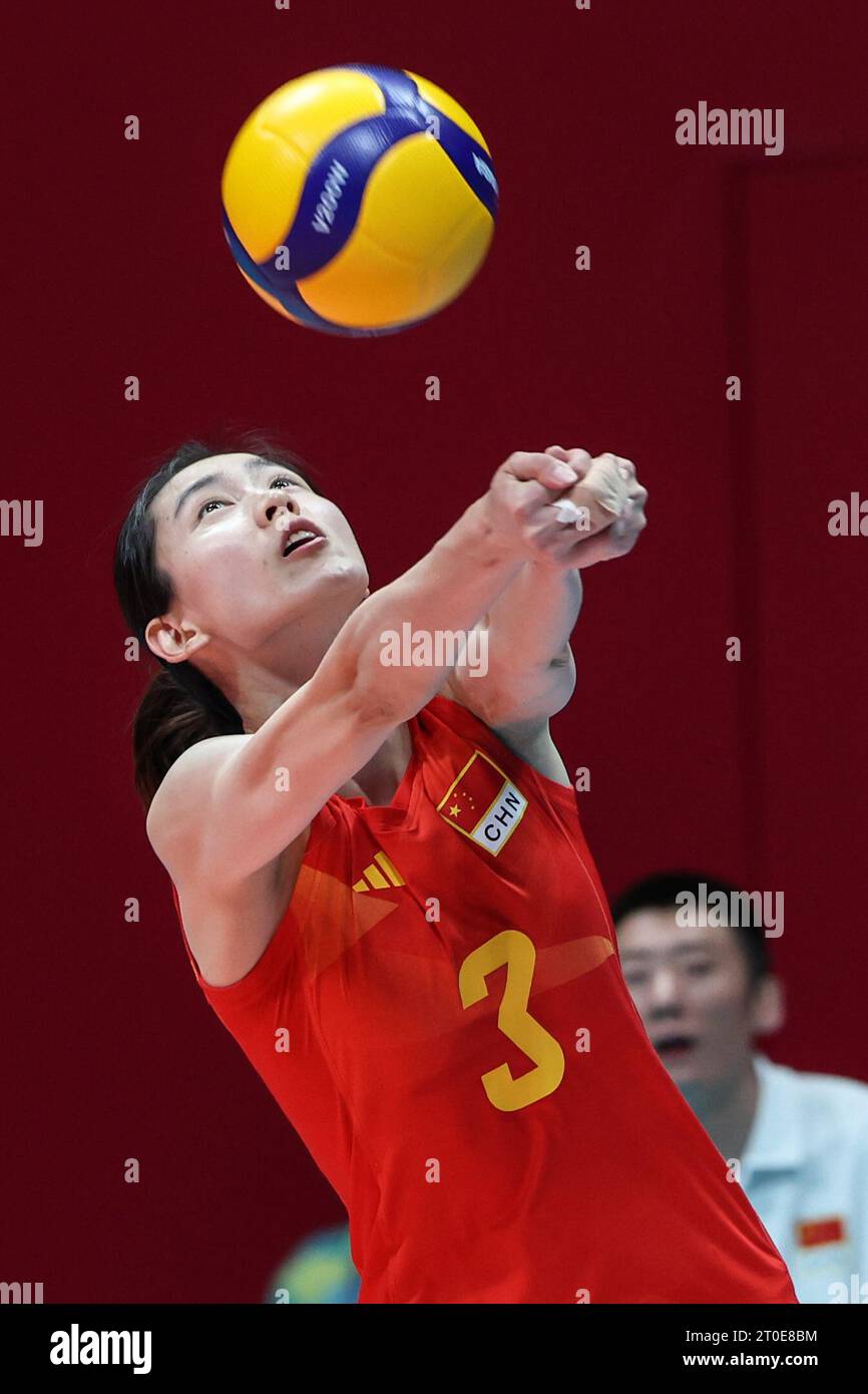 Hangzhou, China's Zhejiang Province. 6th Oct, 2023. Diao Linyu of China ...