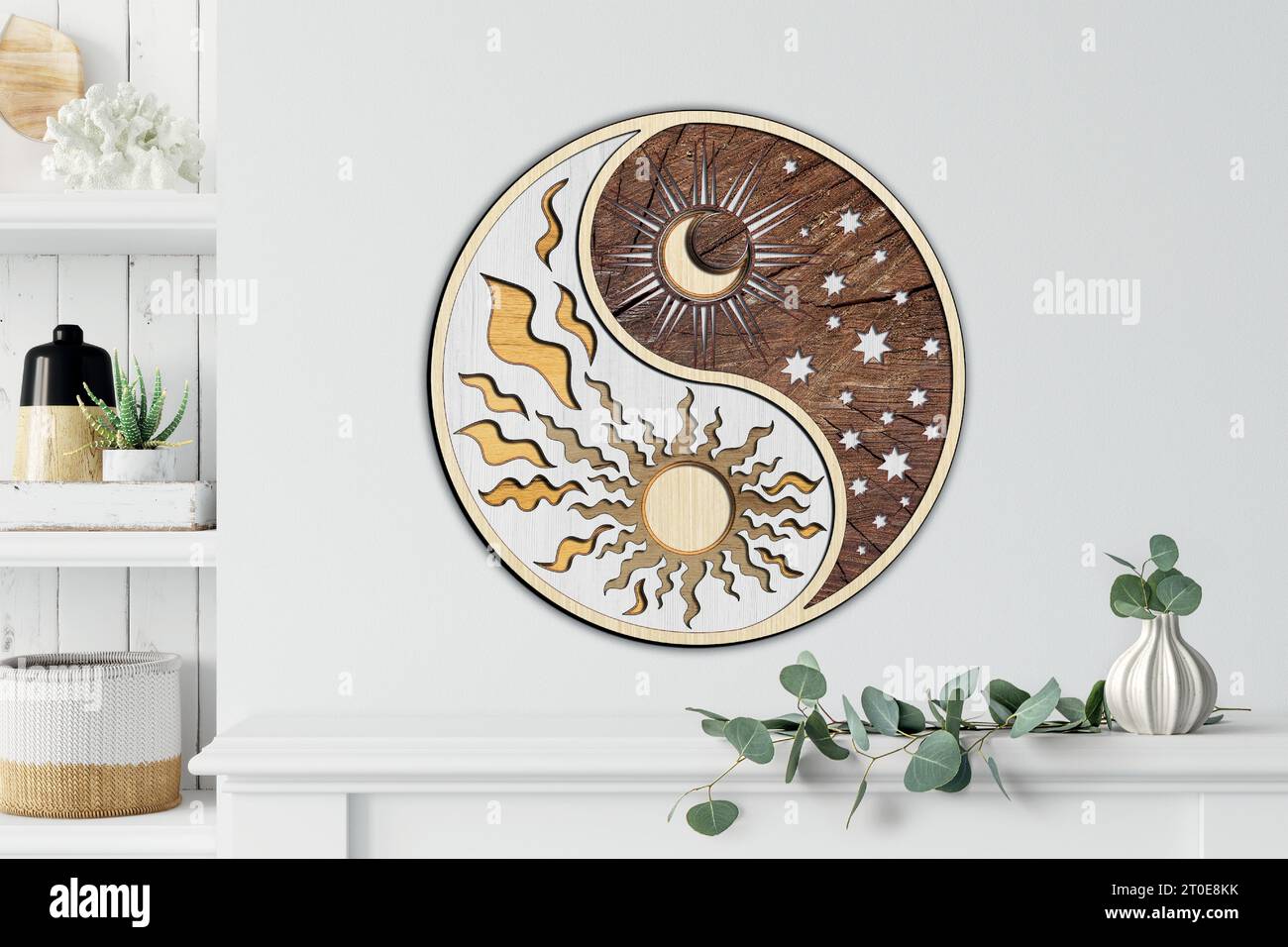 Yin yang vectors hi-res stock photography and images - Alamy