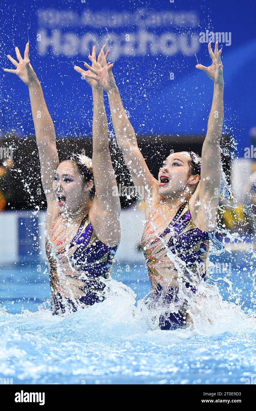 Hangzhou, China's Zhejiang Province. 6th Oct, 2023. Team China compete ...