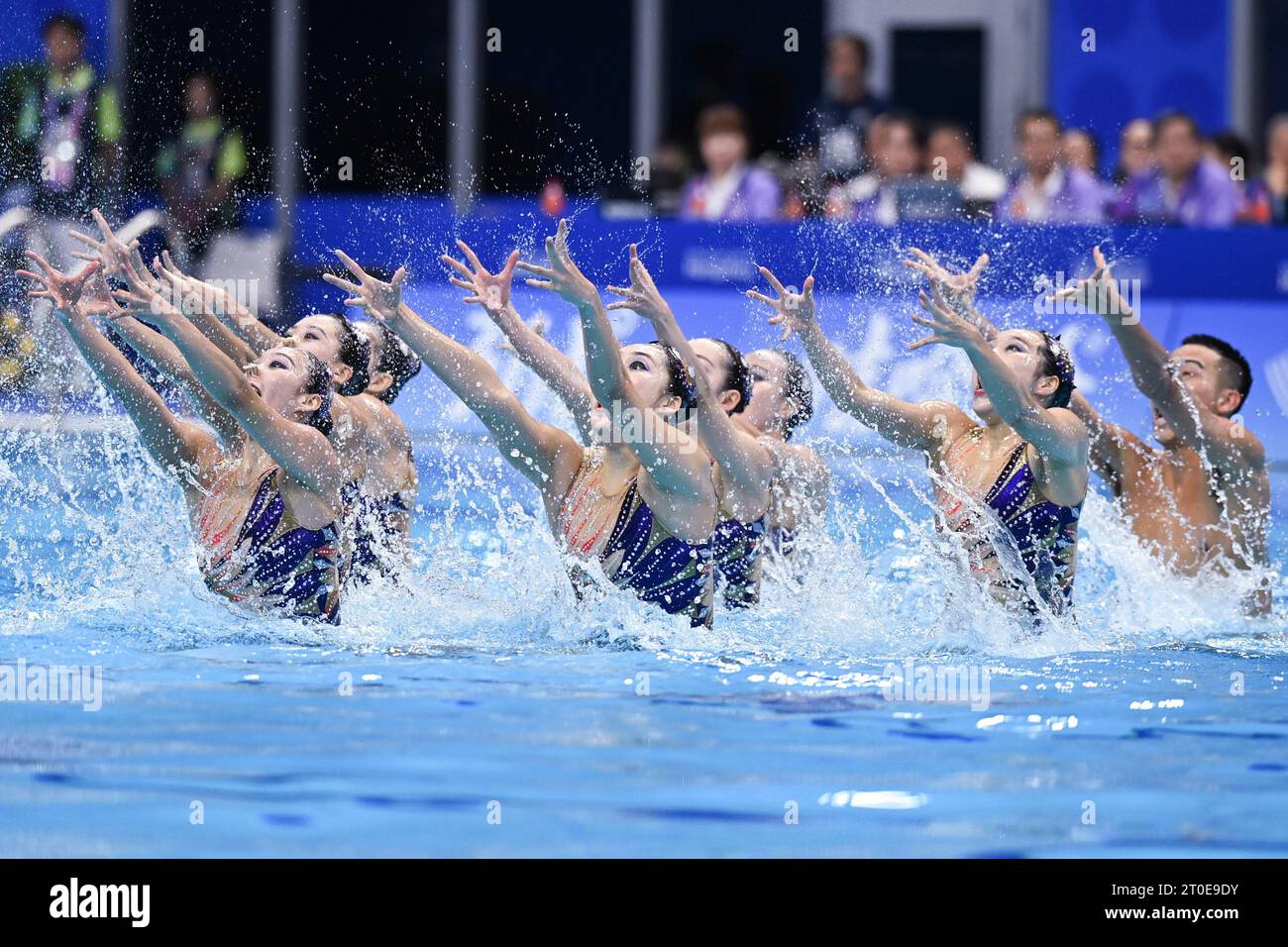 Hangzhou, China's Zhejiang Province. 6th Oct, 2023. Team China compete ...