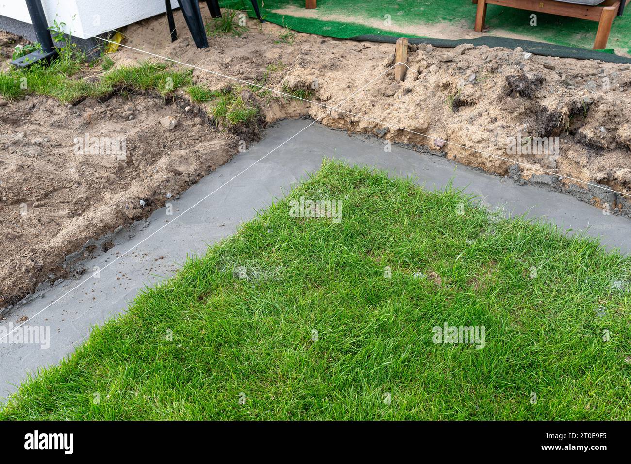 Concrete trench fill foundation hi-res stock photography and images - Alamy