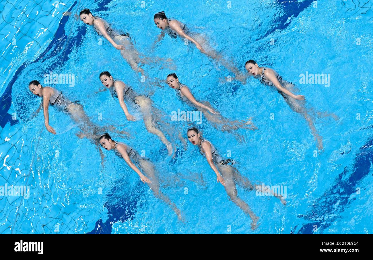 Hangzhou, China's Zhejiang Province. 6th Oct, 2023. Team China's Macao ...