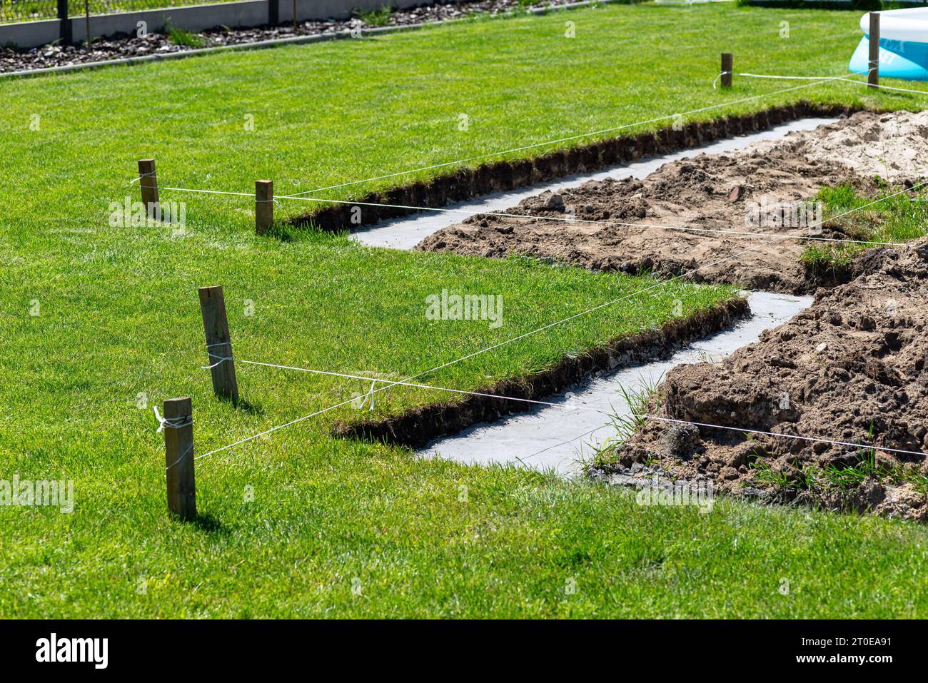 Concrete trench fill foundation hi-res stock photography and images - Alamy