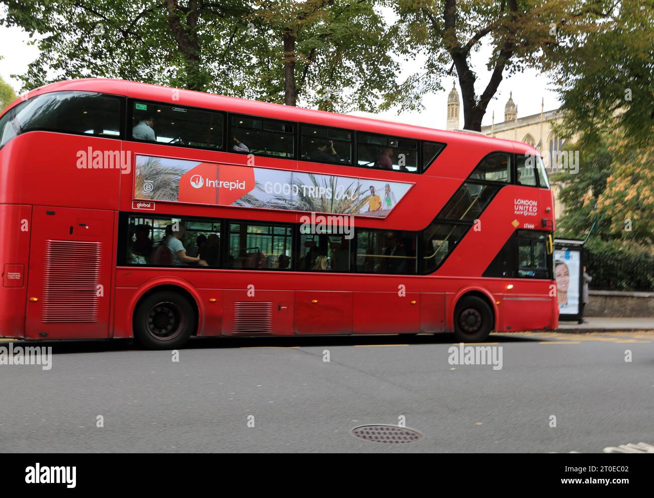 Double Decker Bus at Bus Stop Outside St Luke's Church Sydney Street ...