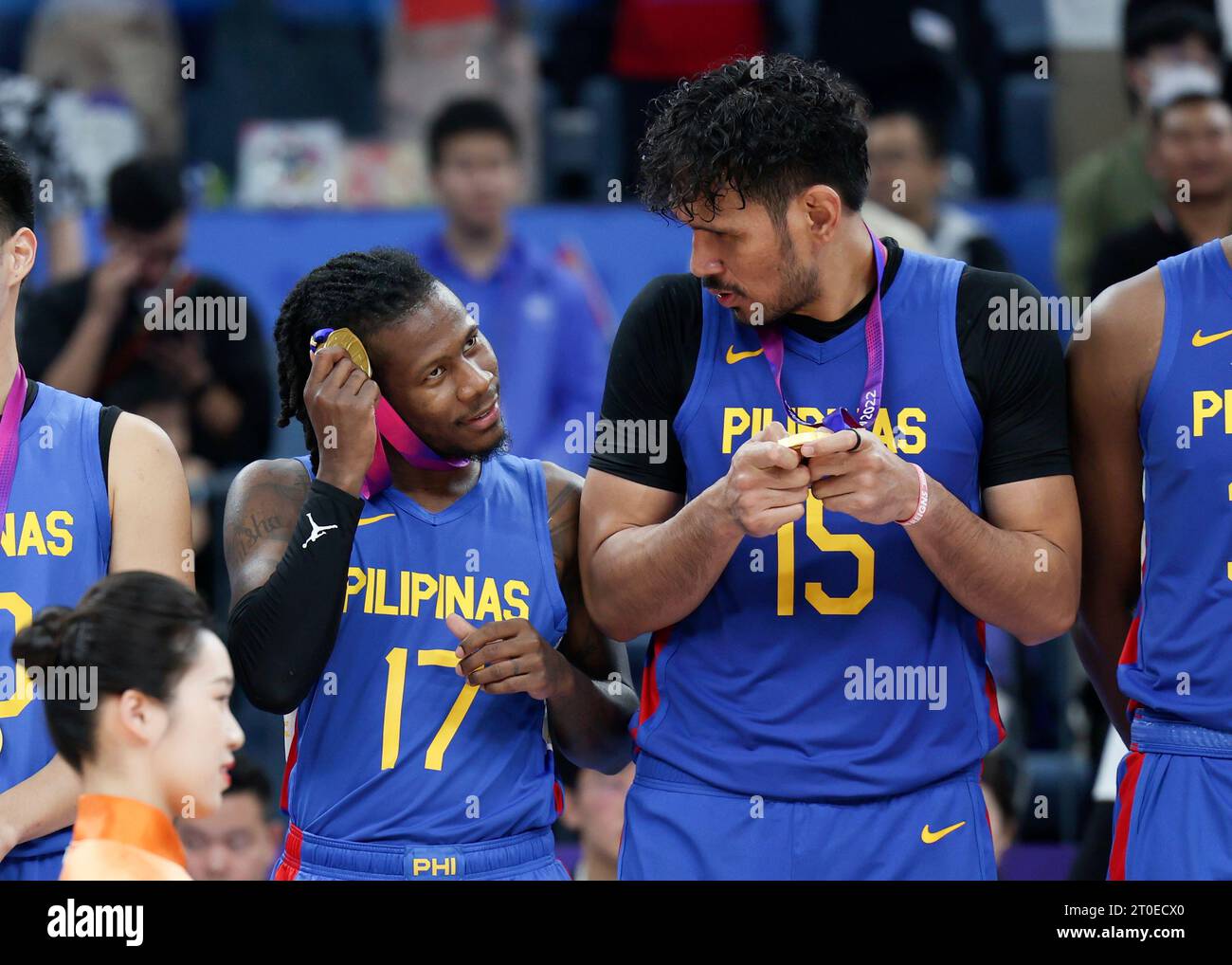 Hangzhou, China's Zhejiang Province. 6th Oct, 2023. Players of ...