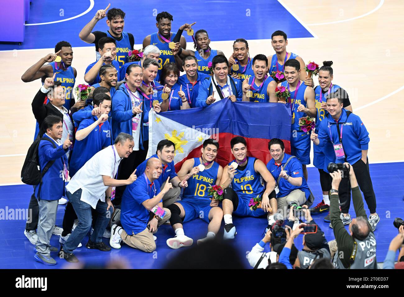 Hangzhou, China's Zhejiang Province. 6th Oct, 2023. Players of ...