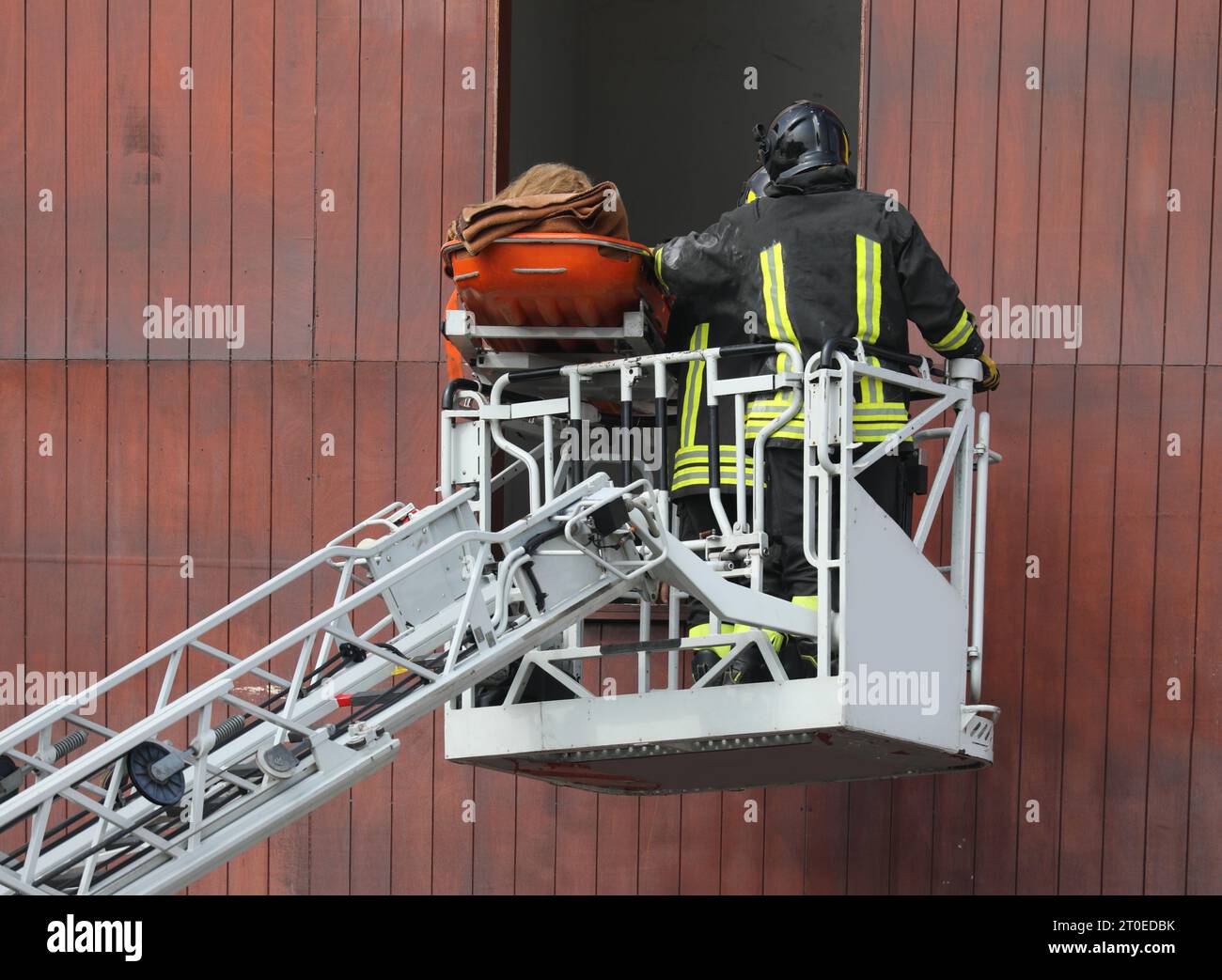 Aerial ladder basket hi-res stock photography and images - Alamy