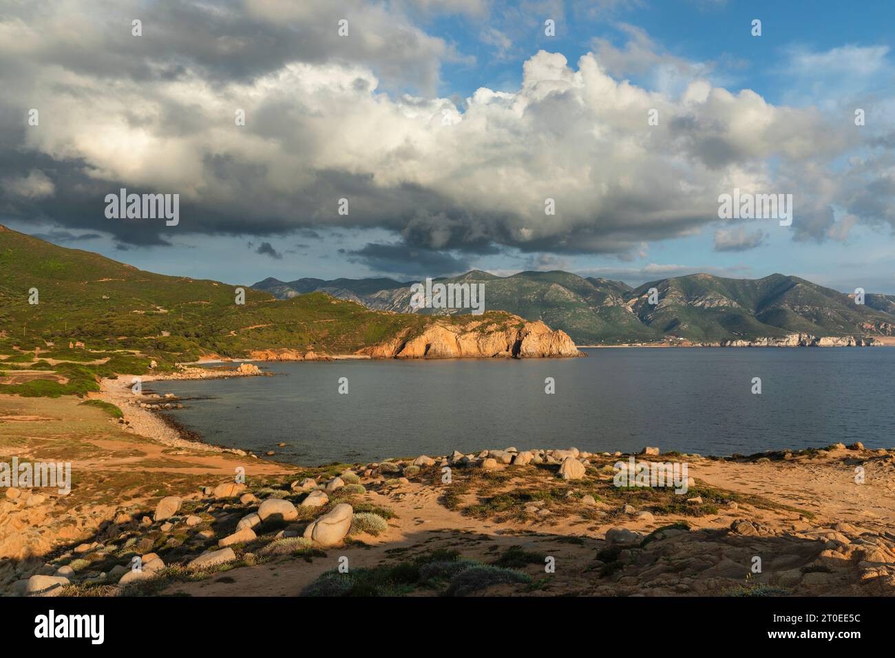 Capo Pecora, Costa Verde, Sulcis Iglesiente, Sardinia, Italy Stock ...