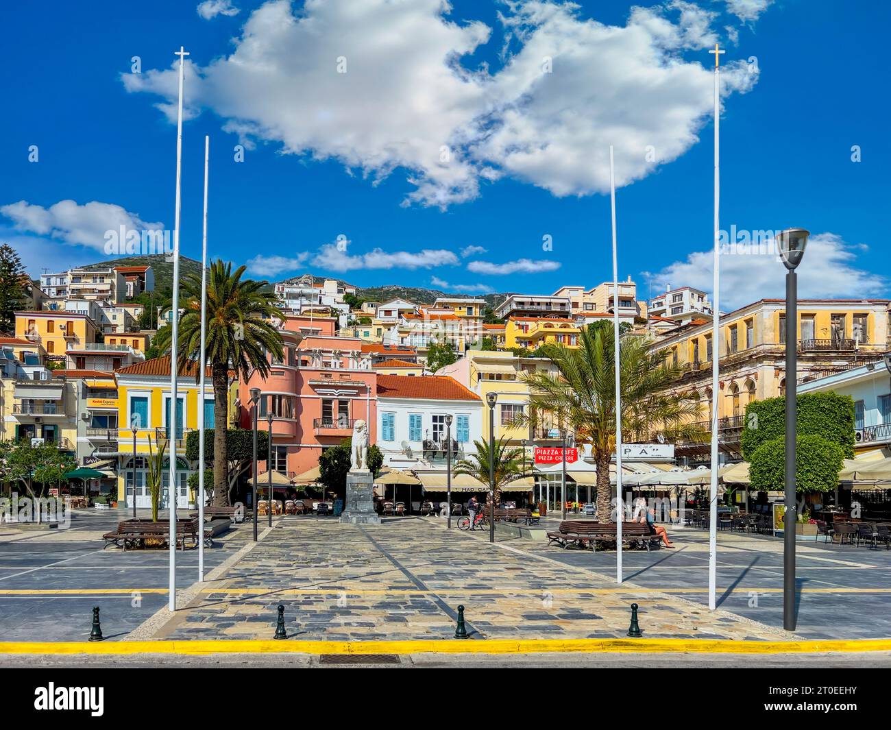 Vacation Island Samos, City Center, Samos, Greece, Europe Stock Photo ...