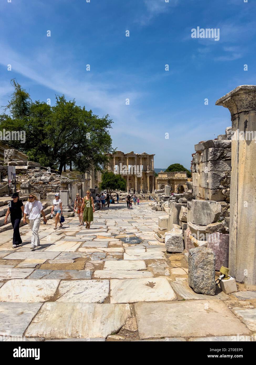 Ancient City of Ephesus, Celsus Library, Selcuk, Izmir, Turkey Stock ...
