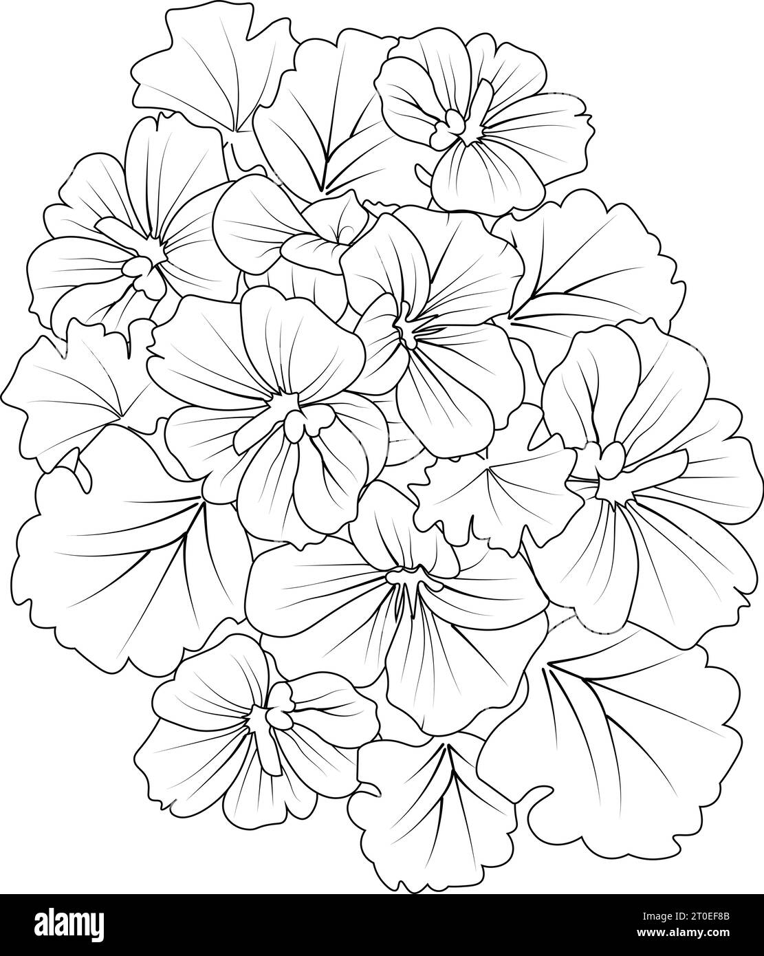 Simple Black And White Flower Tattoo