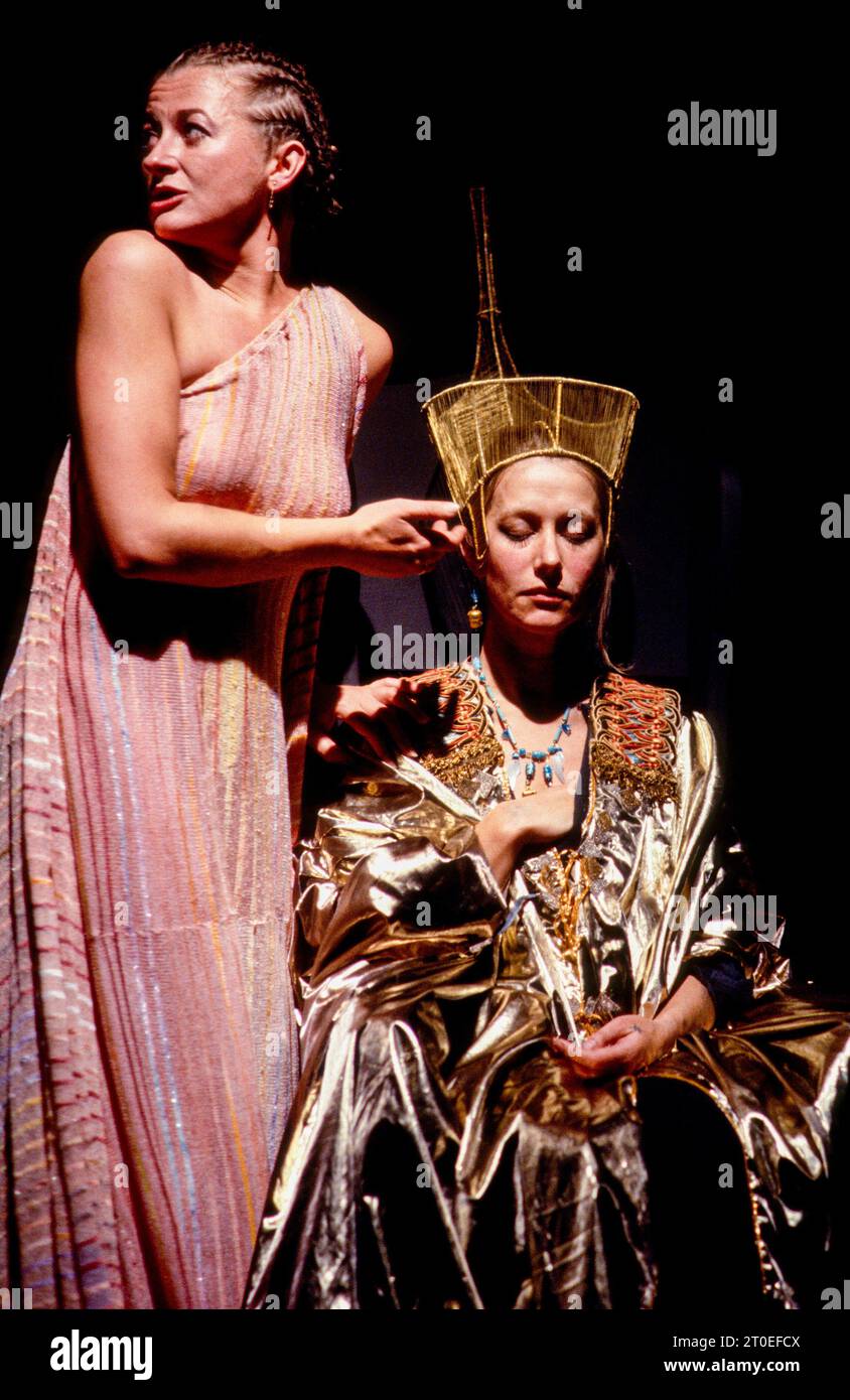 preparing Cleopatra for death - l-r: Sorcha Cusack (Charmian), Helen ...