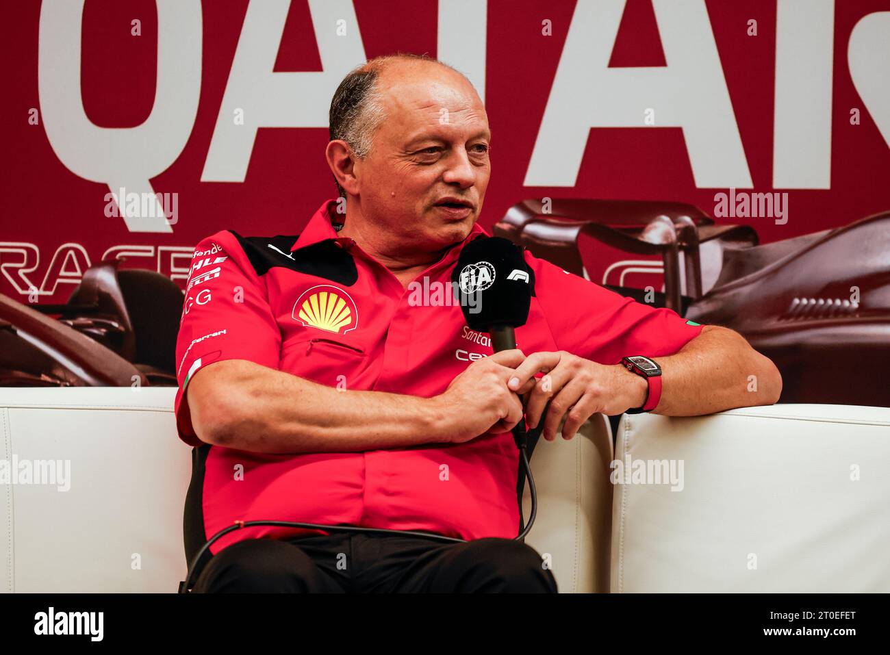 Qatar, Qatar. 06th Oct, 2023. VASSEUR Frédéric (fra), Team Principal ...