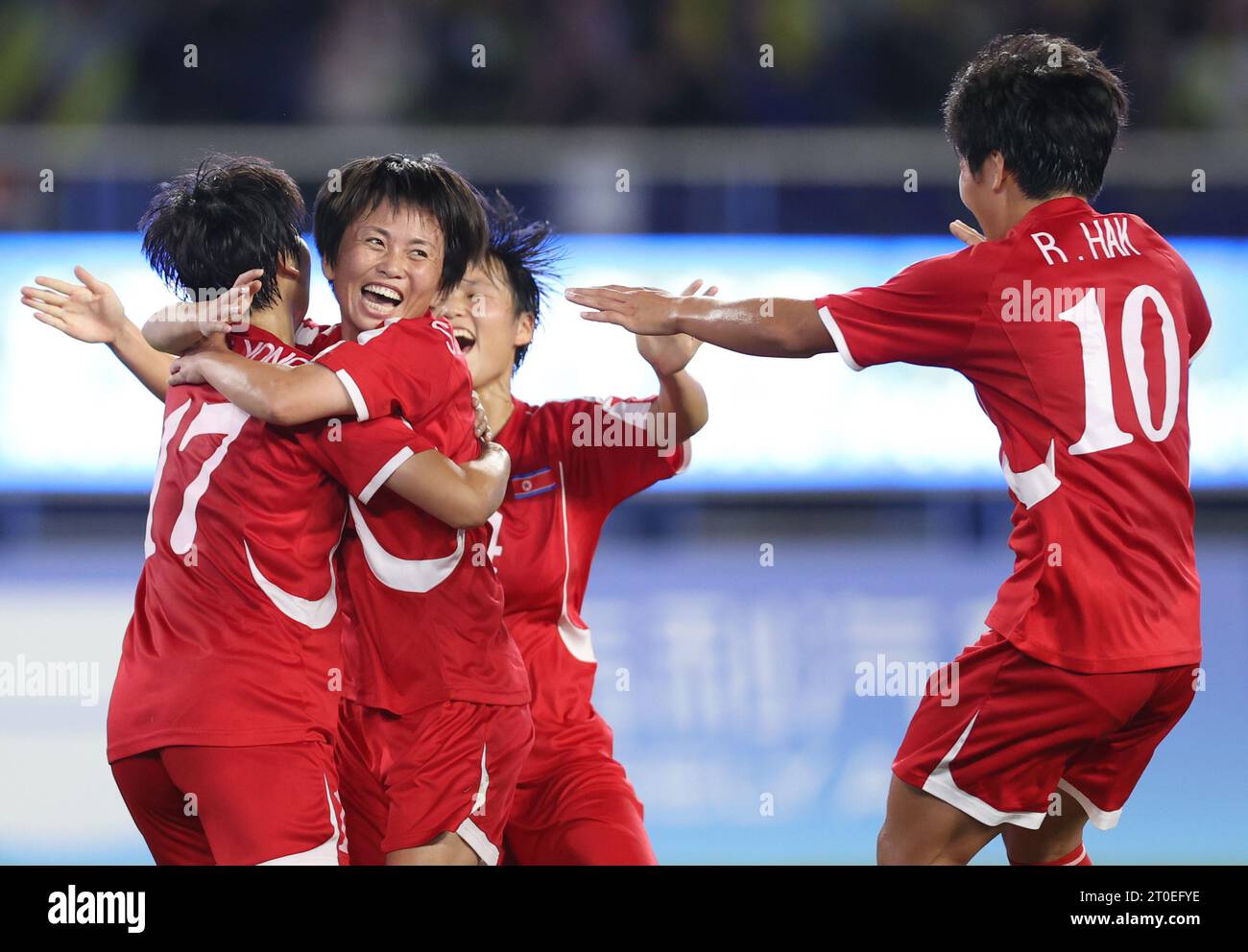 Hangzhou, China's Zhejiang Province. 6th Oct, 2023. Players of ...