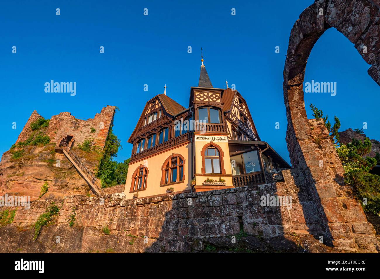 Hohbarr rock castle chateau du haut barr near saverne zabern hi-res ...