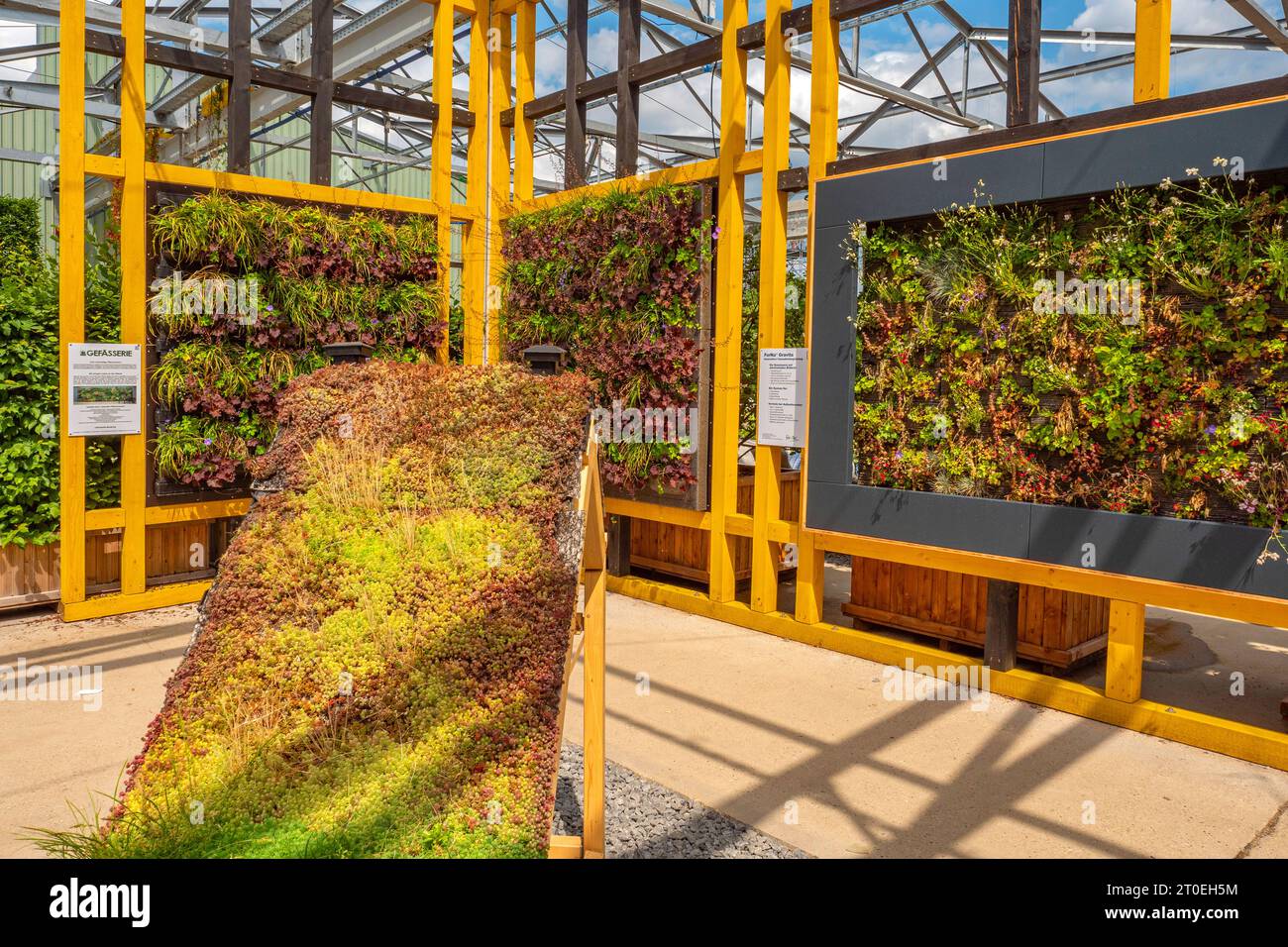 Federal Horticultural Show BUGA 23, Spinelli Park, wall greening ...