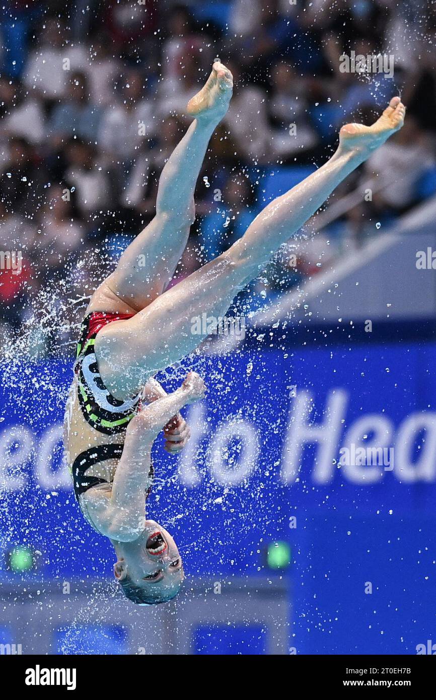 Hangzhou, China's Zhejiang Province. 6th Oct, 2023. Team Japan compete ...