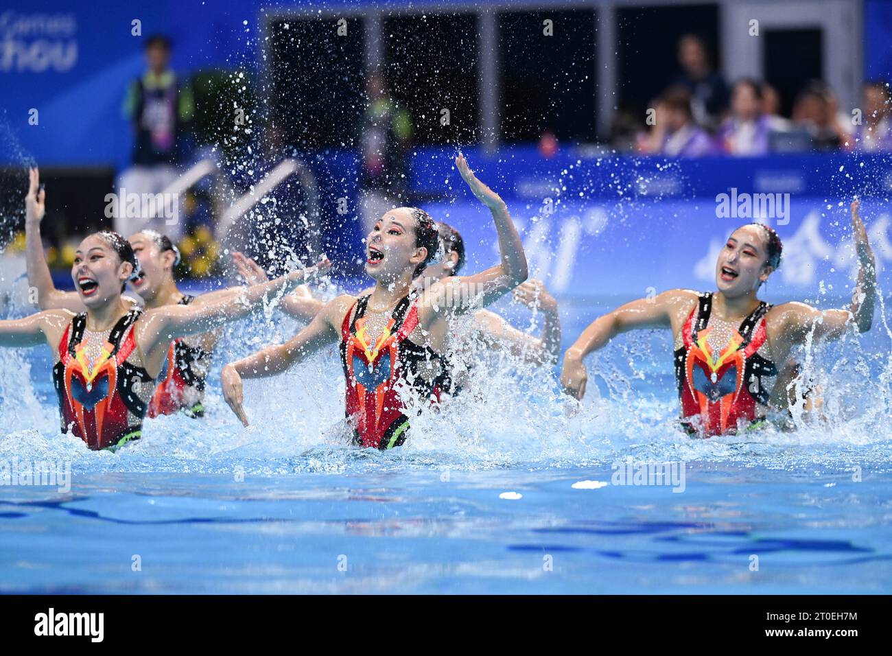 Hangzhou, China's Zhejiang Province. 6th Oct, 2023. Team Japan compete ...