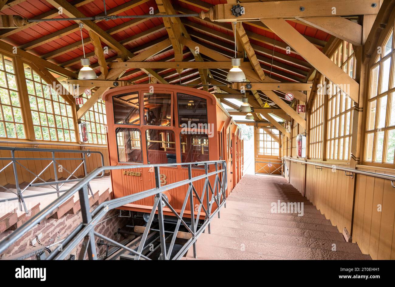 Konigstuhl station of the heidelberg mountain railway hi-res stock ...