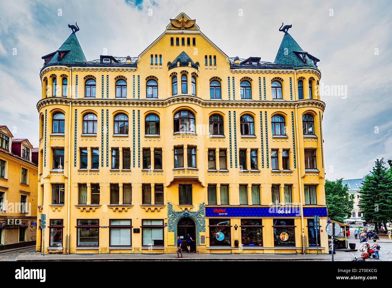 The cat house in Riga, Latvia Stock Photo - Alamy