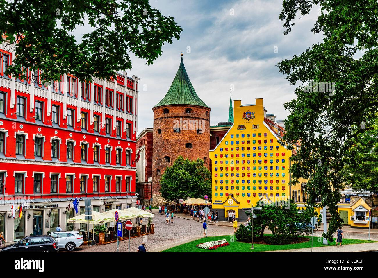 Powder Tower and Jacob's Barracks in Riga, Latvia Stock Photo - Alamy